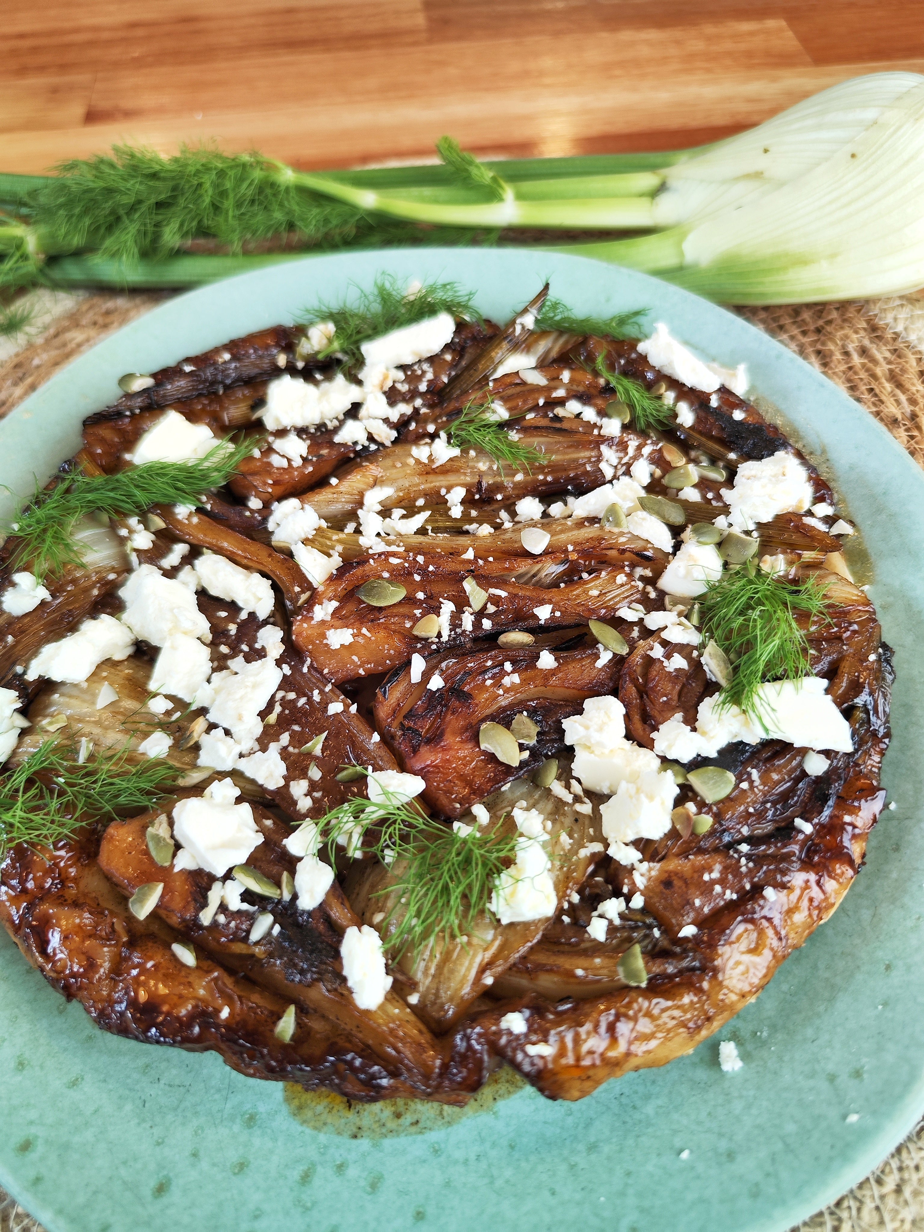 Fennel Tarte Tatin Recipe | Caramelised Fennel with Puff Pastry & Feta ...